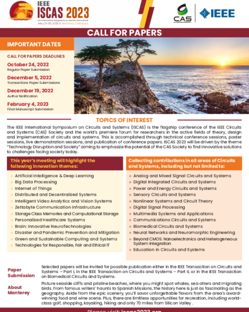 2023 IEEE International Symposium on Circuits and Systems | IEEE CASS 2023 IEEE International Symposium on Circuits and Systems | IEEE CASS